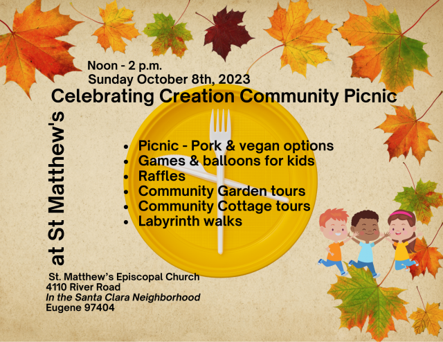 Community Picnic at St. Matthew’s Sunday, October 8th | Santa Clara ...